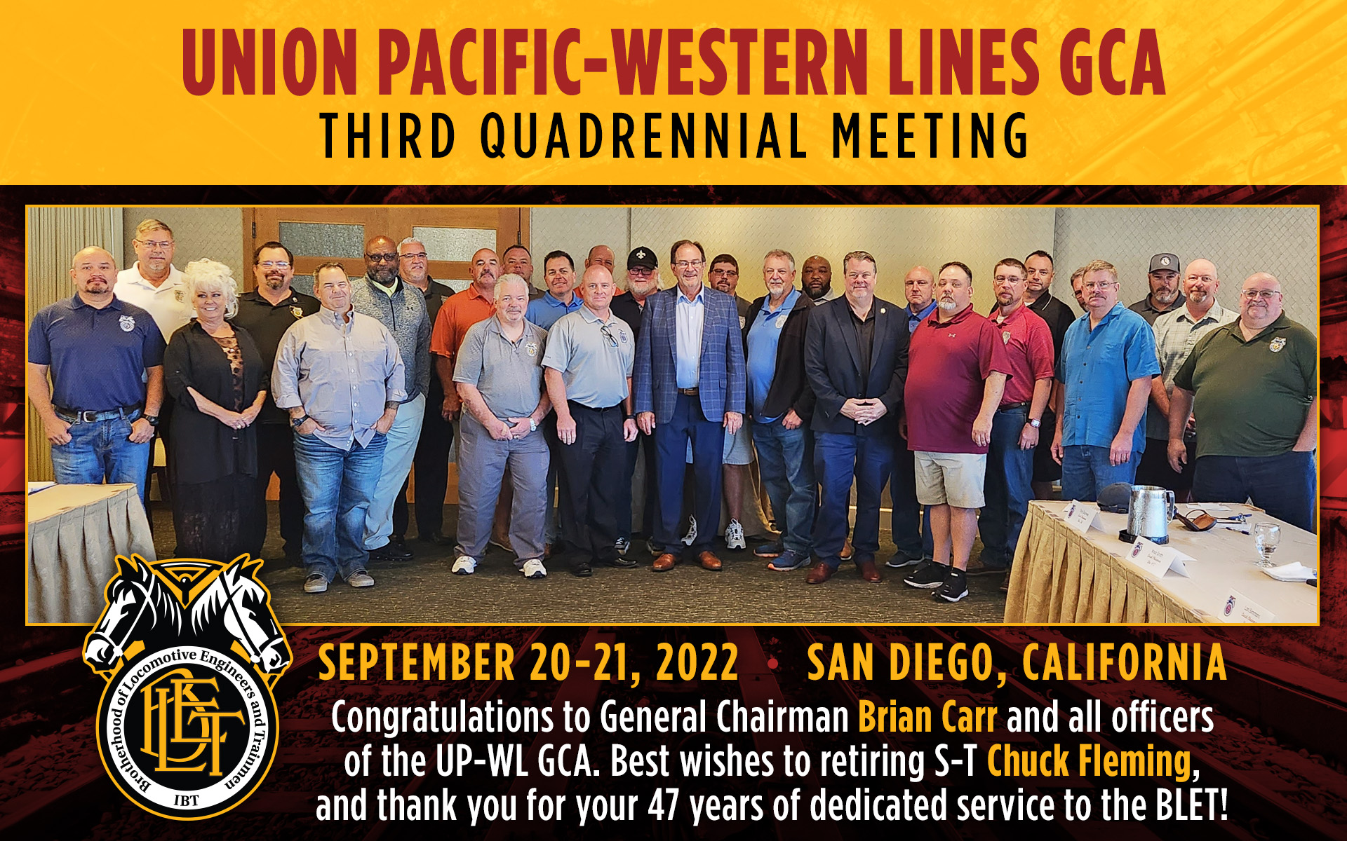 UP-WL General Chairman Brian Carr reelected by acclamation ...