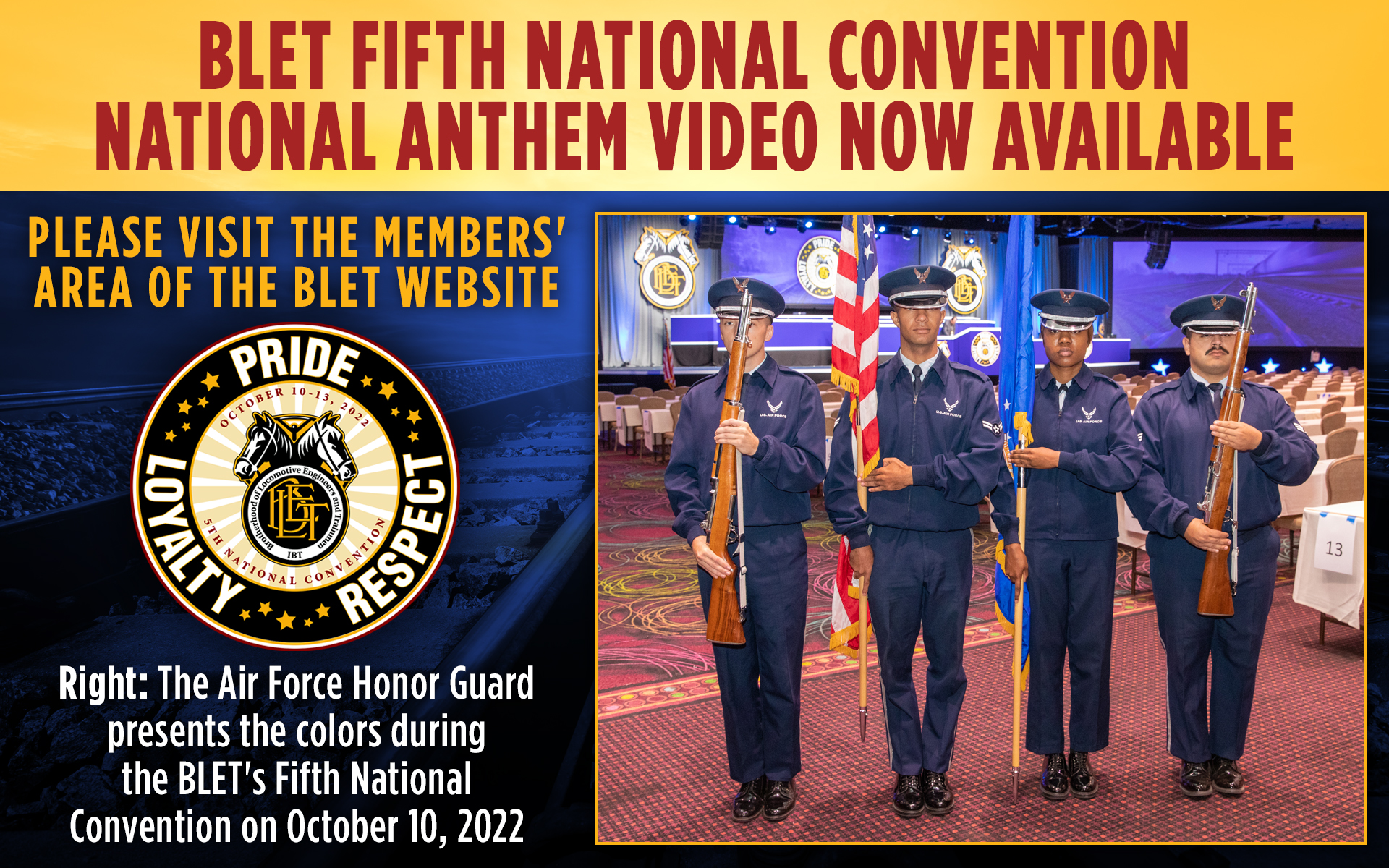BLET Convention national anthem video now available online ...