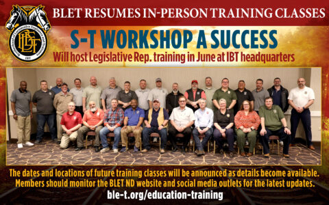 BLET resumes in-person training classes; Will host Legislative Rep ...
