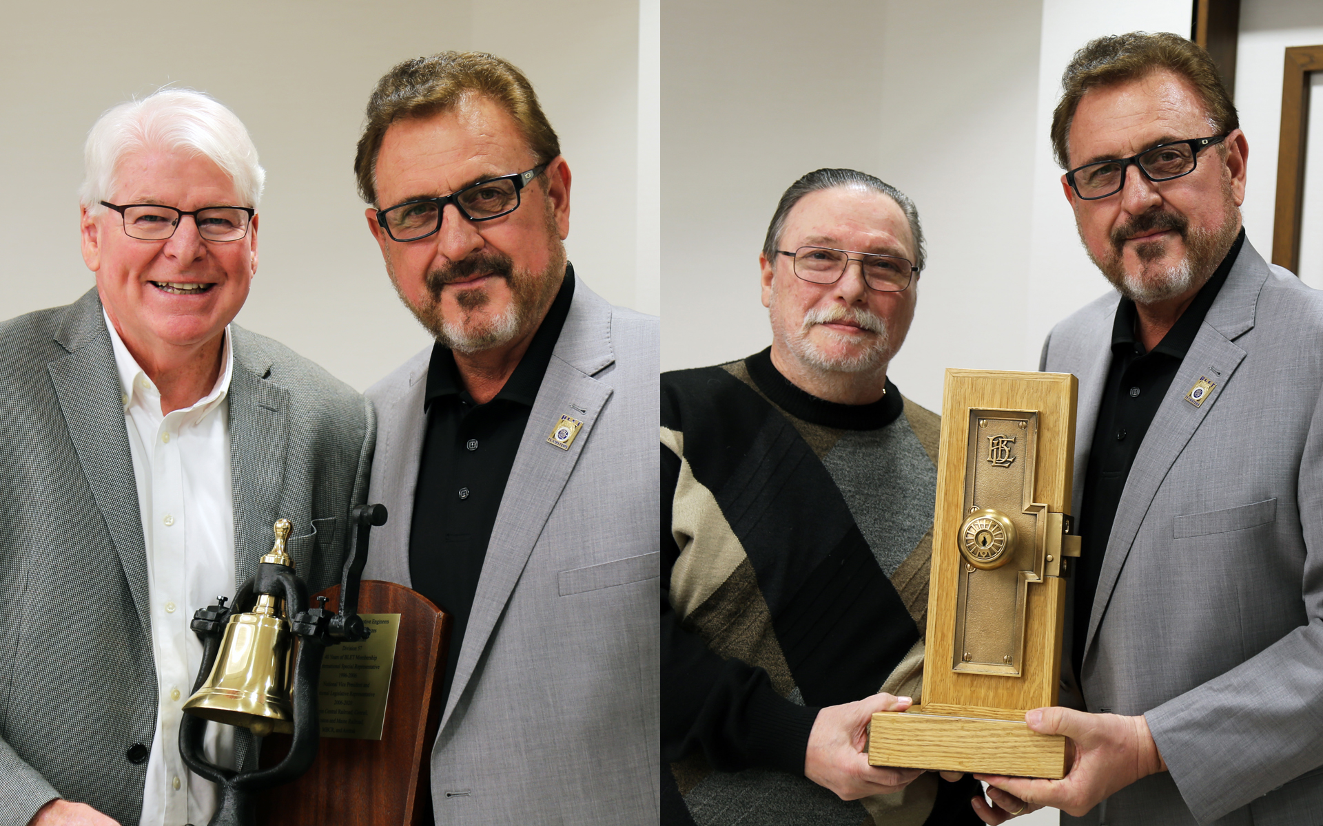 President Hall honors 40-year members John Tolman and Tom Pontolillo ...