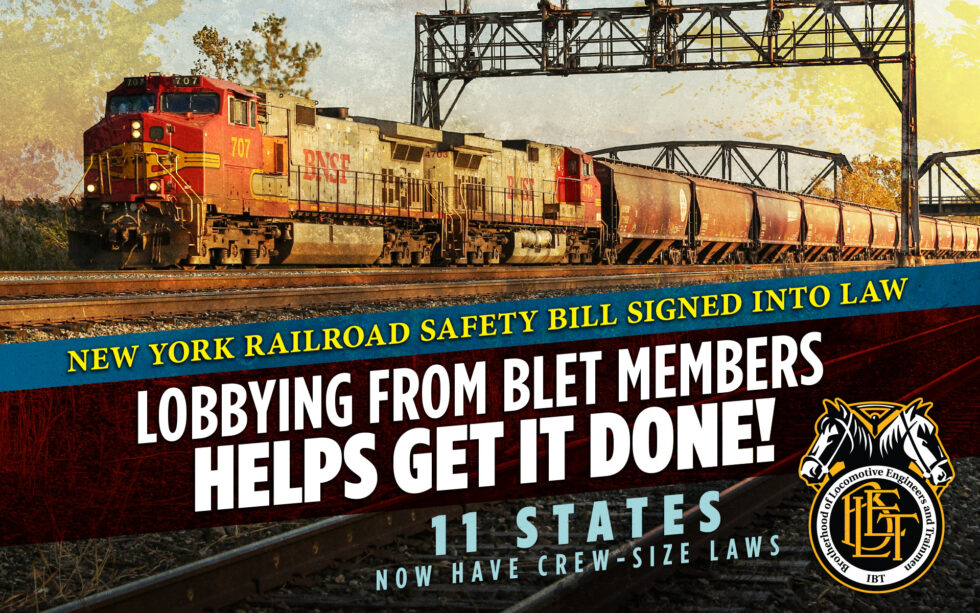 New York: Governor Hochul signs two-person crew bill | Brotherhood of ...