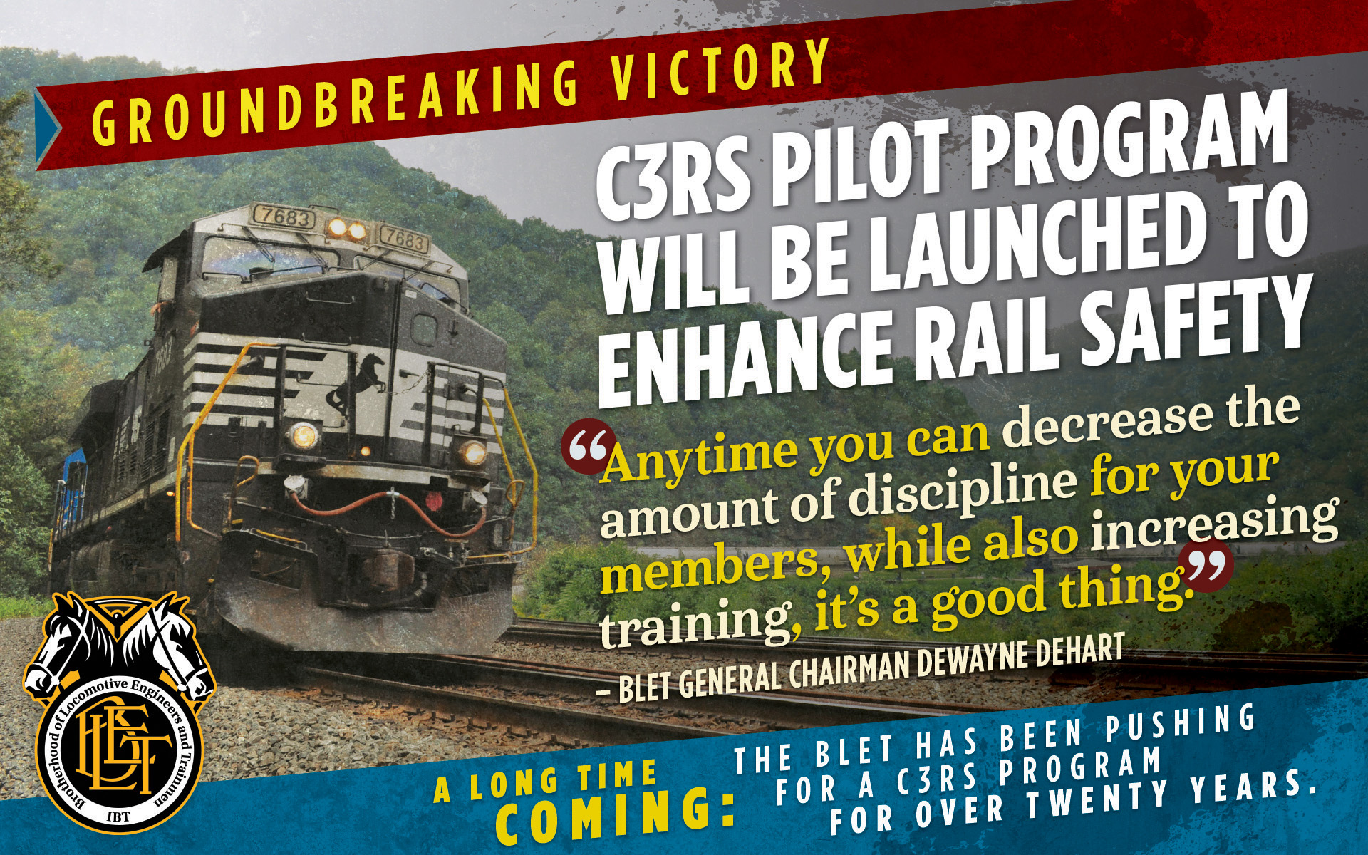 BLET negotiates C3RS safety program with Norfolk Southern - Brotherhood ...