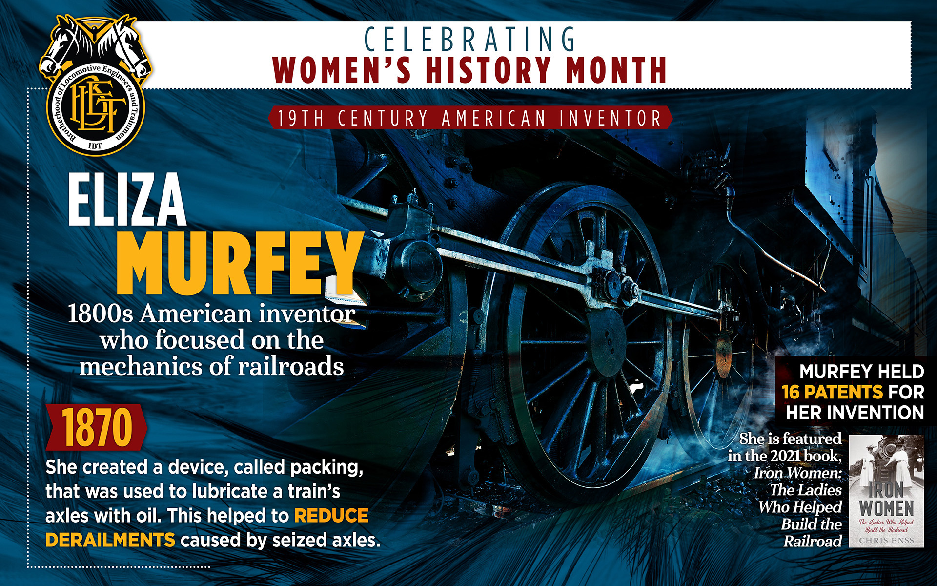 Celebrating Women’s History Month: Eliza Murfey invented early train ...