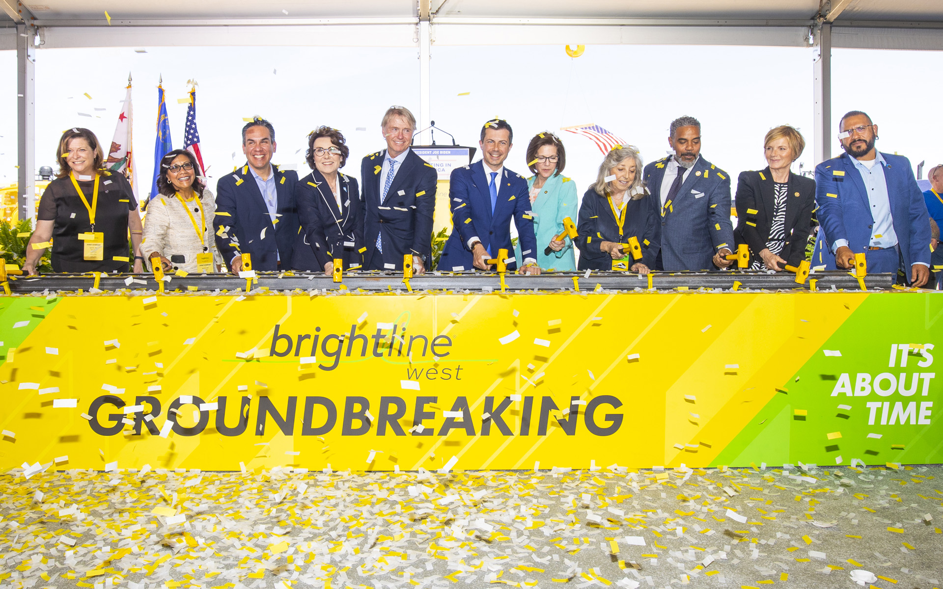 Brightline West groundbreaking: “Full speed ahead” with Rail Labor on ...