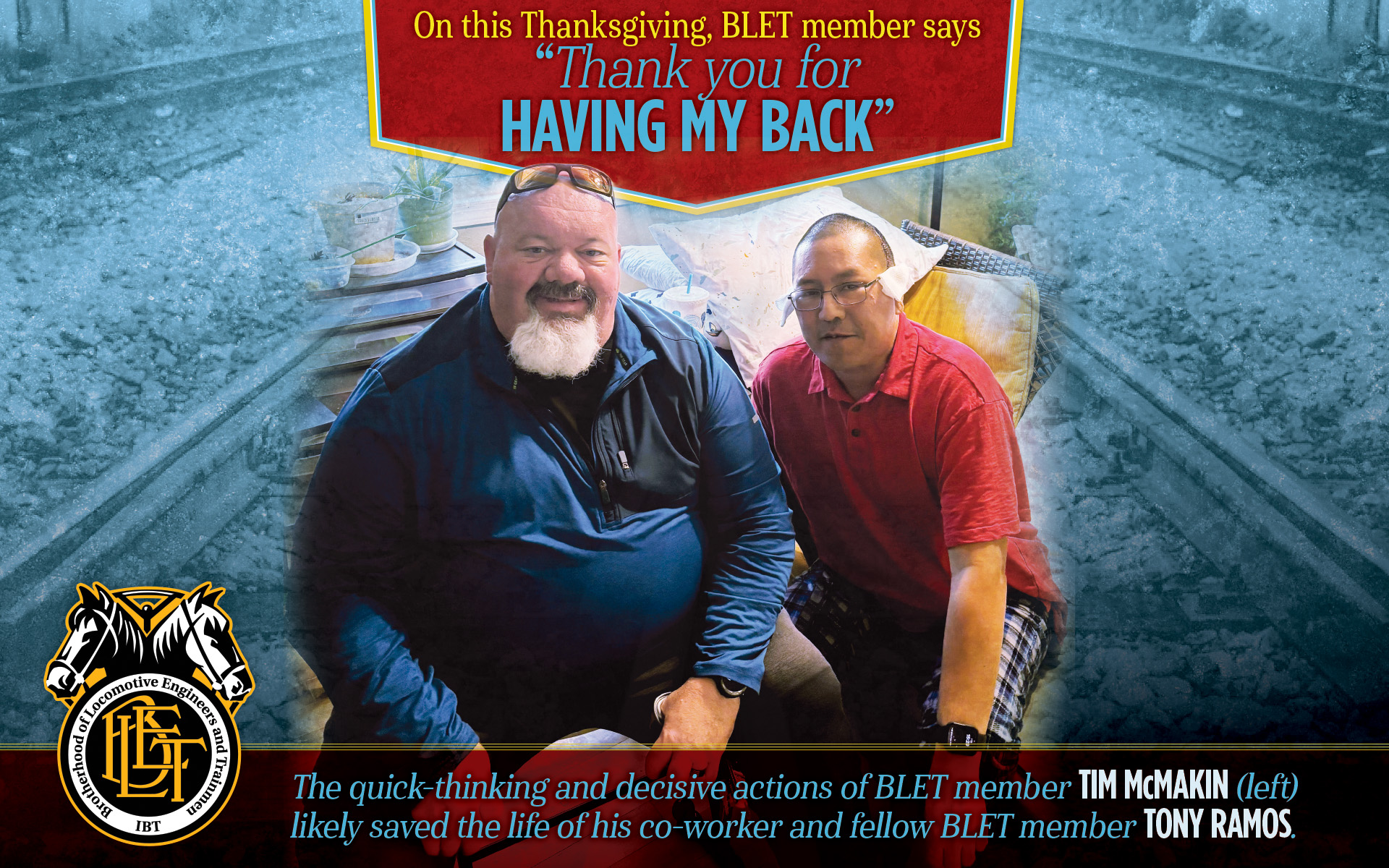 BLET family needs your generosity as BNSF locomotive engineer recovers ...