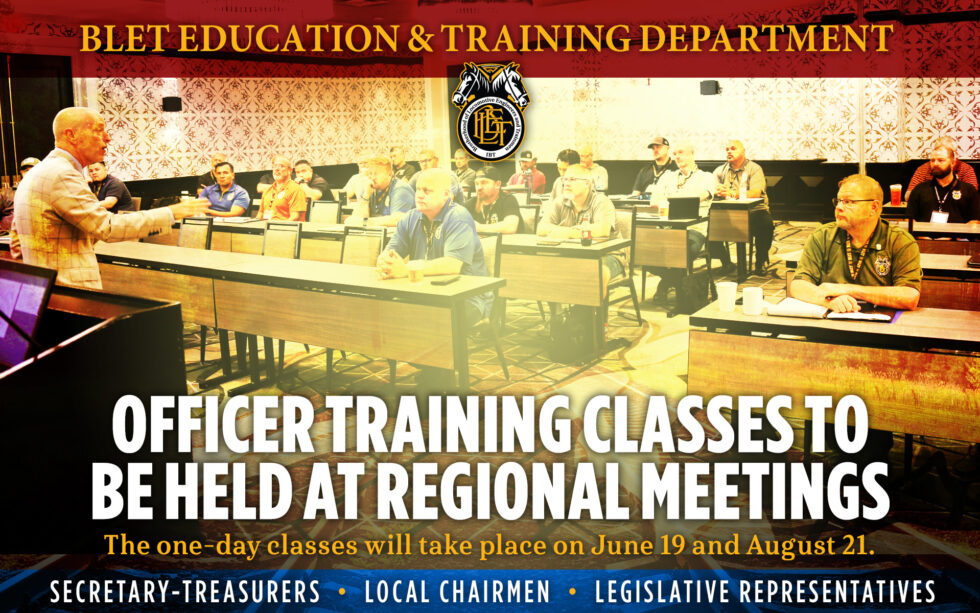 Education and Training Dept. to host officer training at 2025 BLET ...