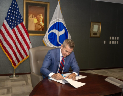 Duffy sworn in as new US DOT Secretary; Tells the Senate he will back ...